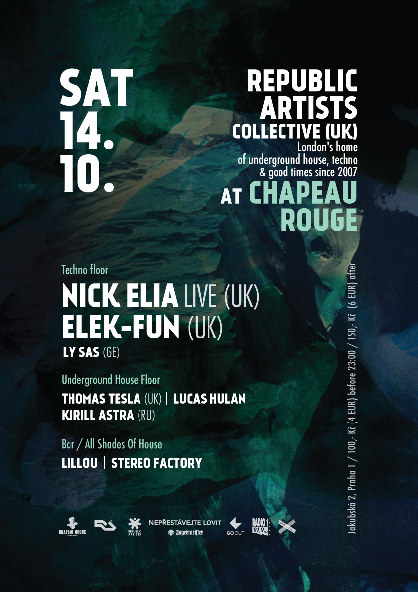 14.10 | Nick Elia (live), Elek-Fun, Thomas Tesla, Lucas Hulan and many ...